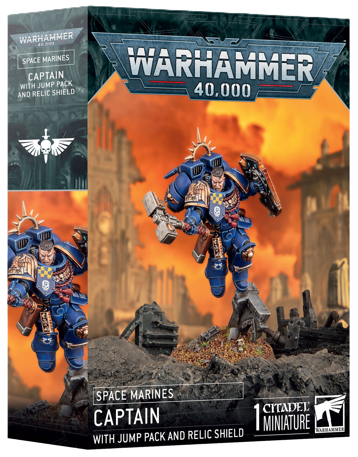 Space Marines: Captain with Jump Pack and Relic Shield — Underworld ...