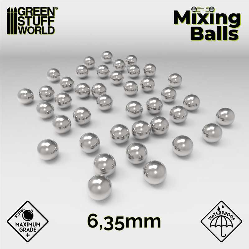 Paint-Mixing Steel Balls 6.35mm — Underworld Gaming Ireland
